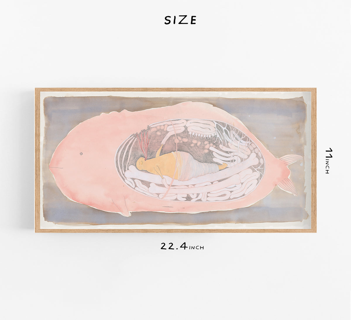 Pink Whale - Big Print – Noa Goffer Shop